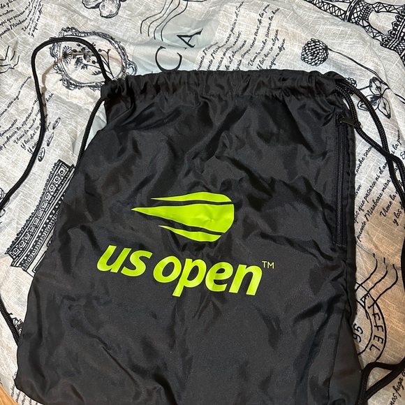 Bags | Us Open Black Drawstring Bag | Poshmark